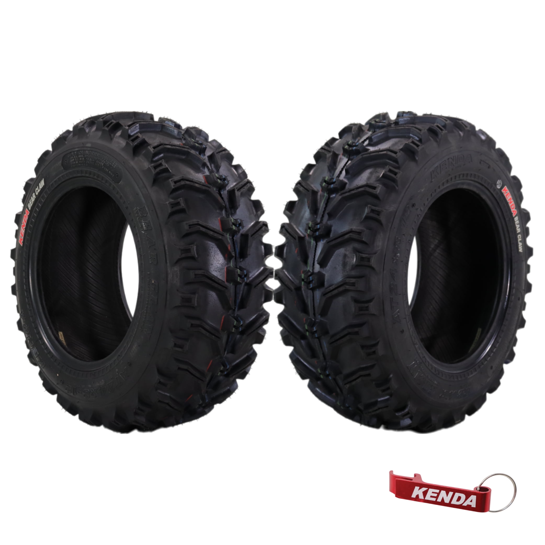 Kenda Bearclaw K299 - 24x8-12 Front Tires for All Terrain (ATV), UTV ...