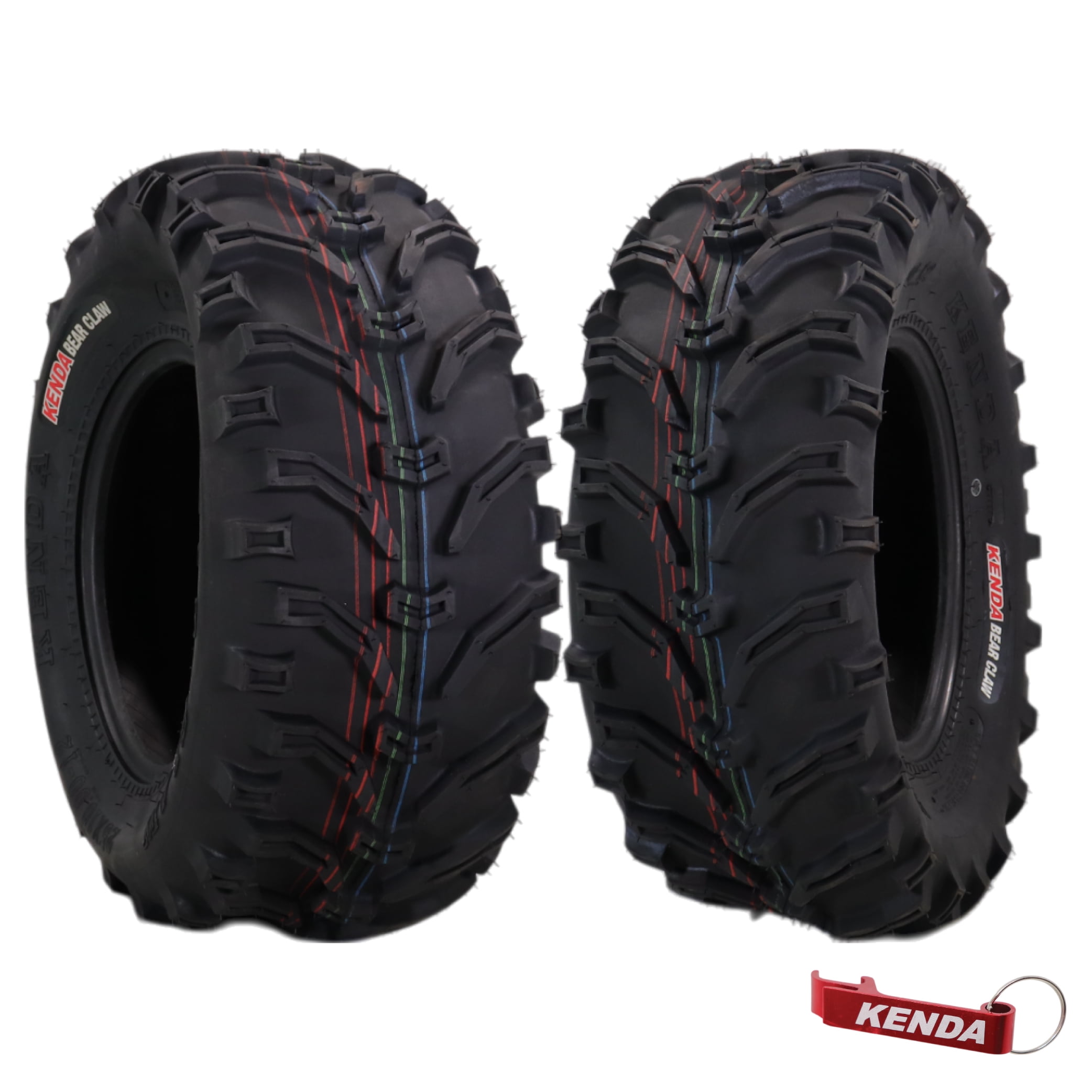 Kenda Bearclaw K299 - 25x10-12 Rear Tires for All Terrain (ATV), UTV ...