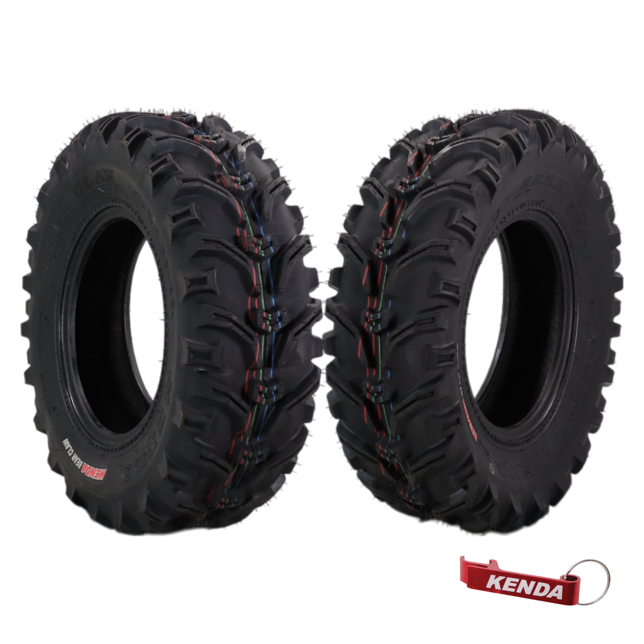 Kenda Bearclaw K299 - 25x8-12 Front Tires for All Terrain (ATV), UTV ...