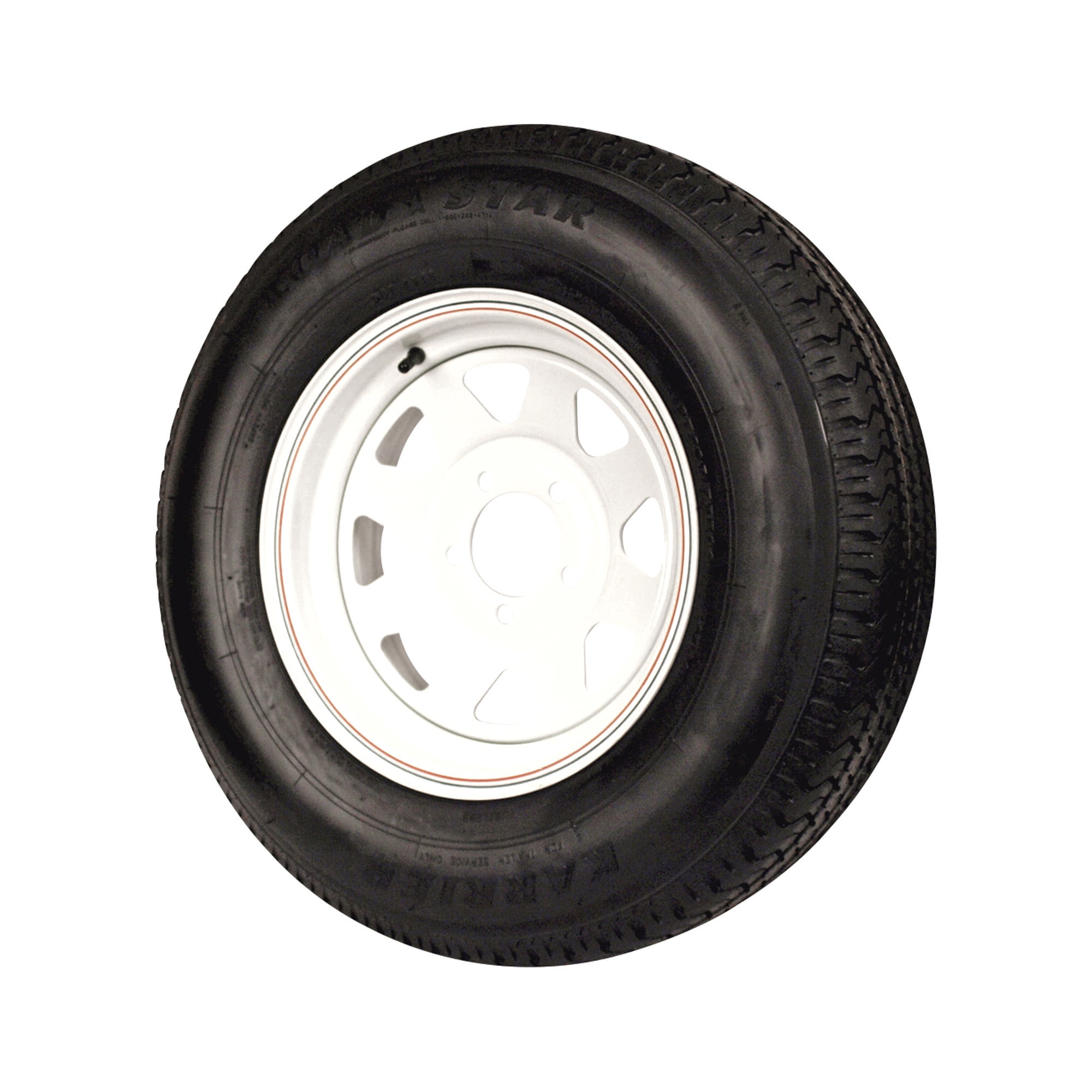 Kenda Karrier 14in. 8-Ply Radial Trailer Tire and Wheel Assembly, ST205/75R-14, 5-Hole, Load ...