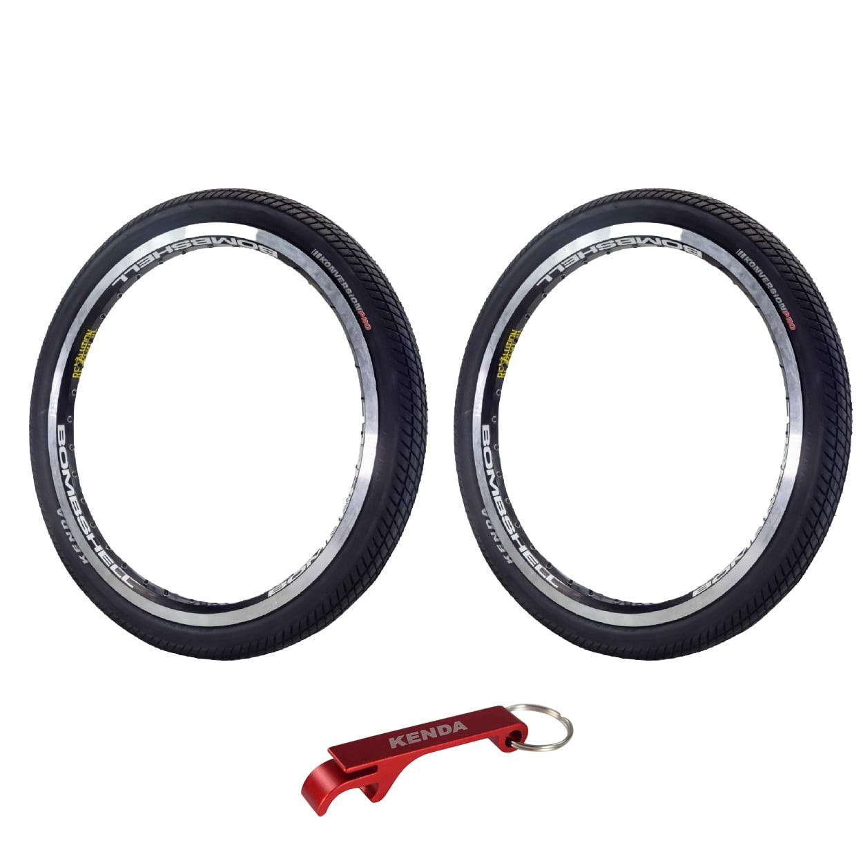 Kenda Konversion Pro 120tpi Fold 24x1.75 BMX Race Bicycle Tires - 2 ...