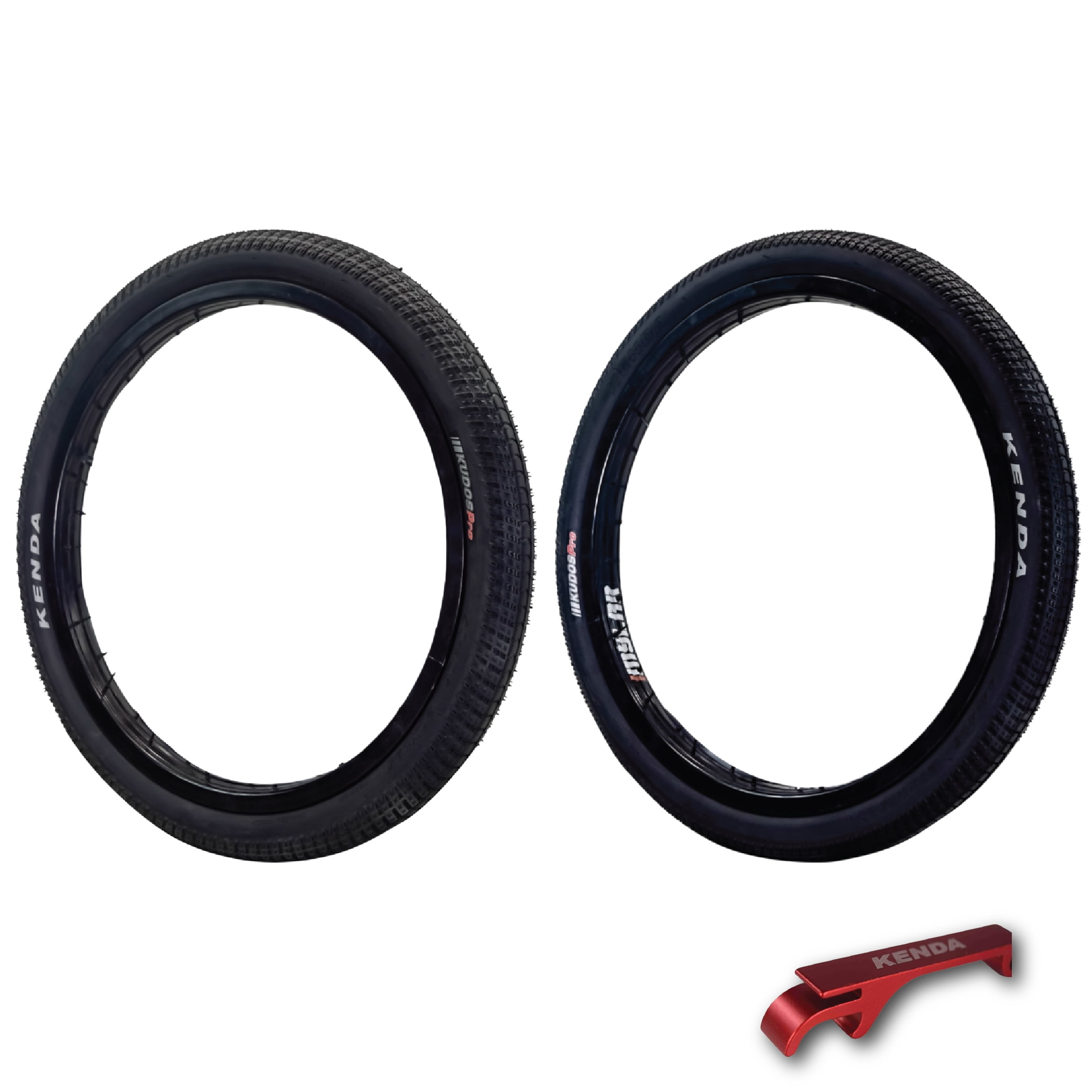Kenda Kudos Pro 120tpi Fold (1) 20x1.75 & (1) 20x1.95 BMX Race Bicycle ...