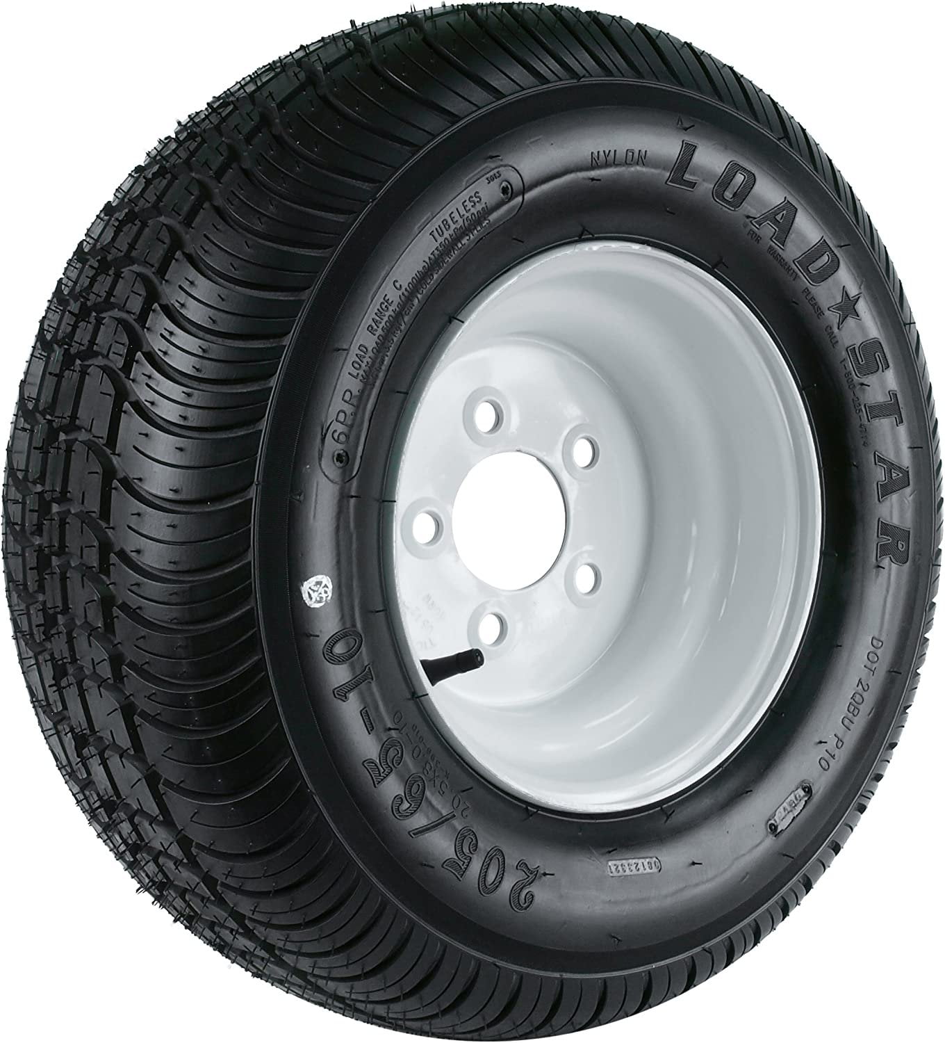 Kenda Loadstar 10x6"/5x4.5" Wheel with White Powder-Coat Pinstripe ...