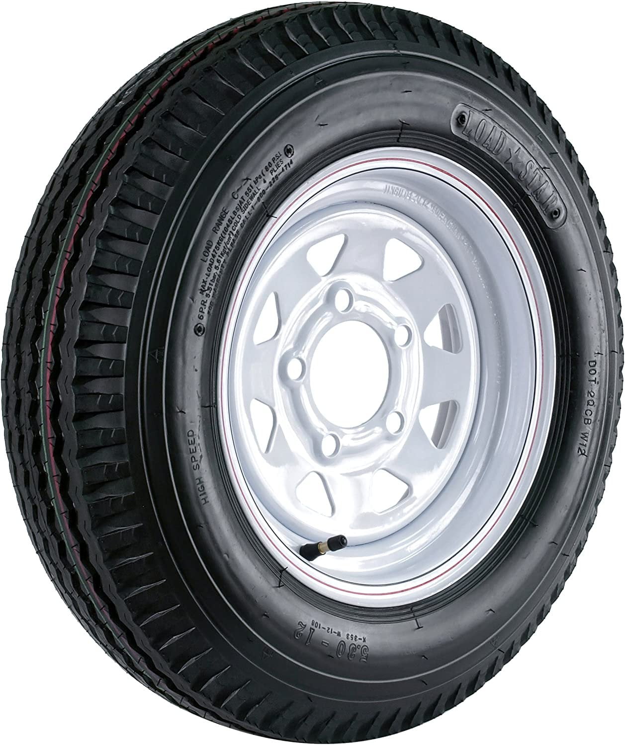 Kenda Loadstar 12x4"/5x4.5" Custom Spoke Wheel with White Powder-Coat ...