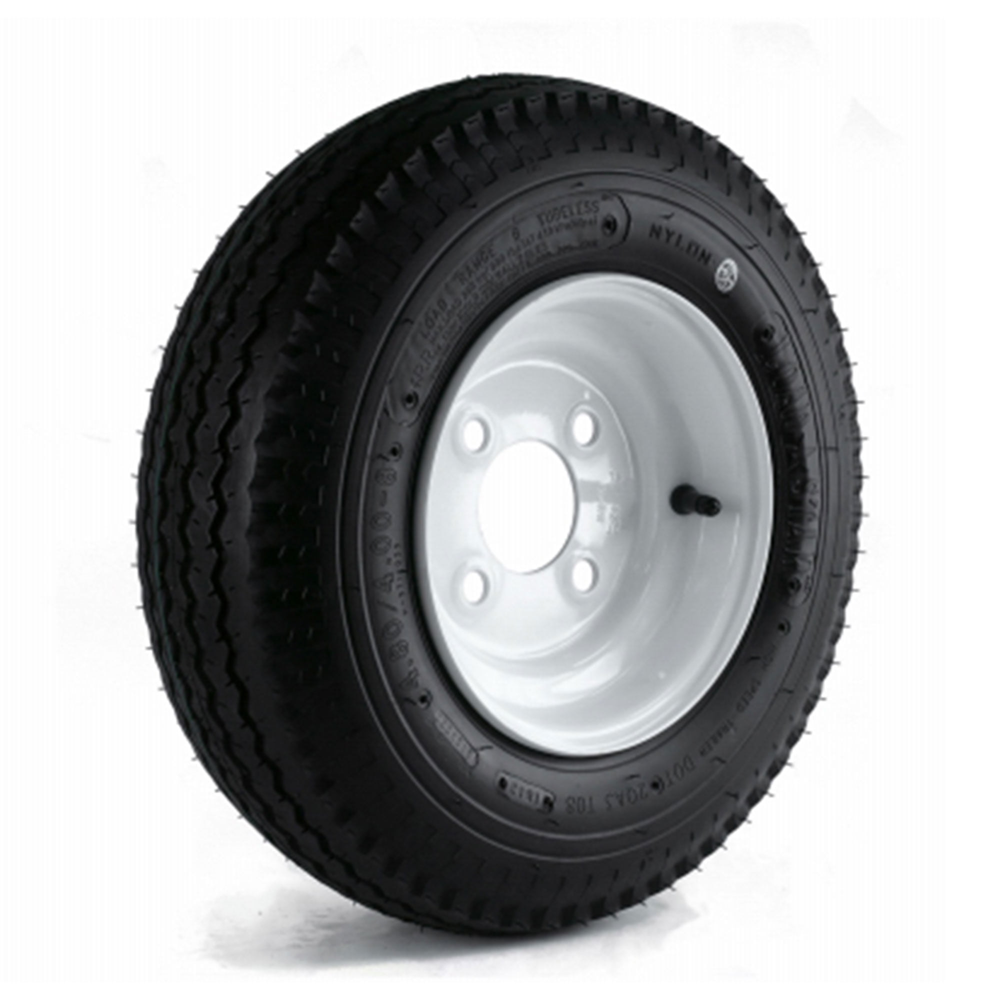 Kenda Loadstar 480/400-8 LRB Trailer Tire, 4-Hole Spoke Wheel, Utility ...