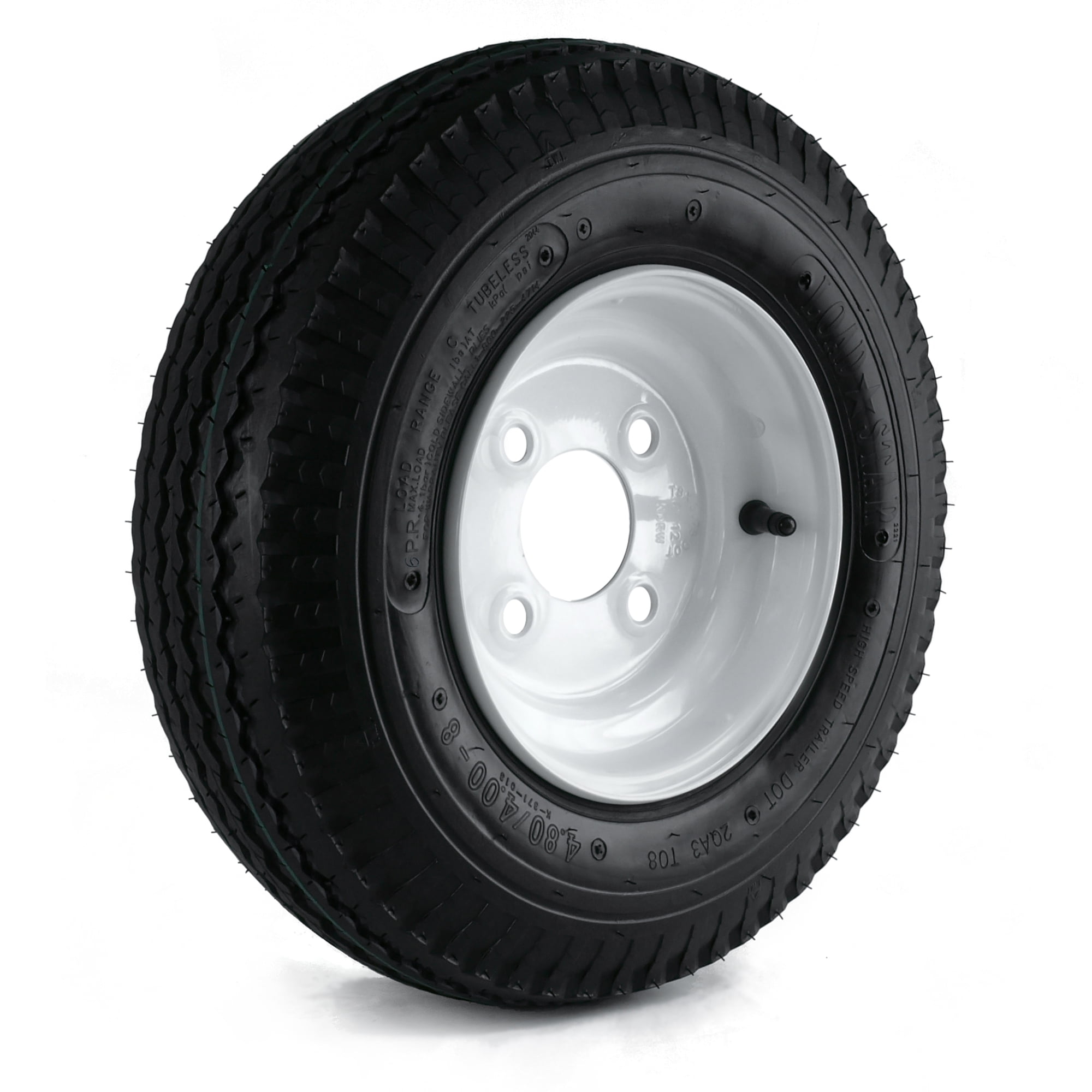 Kenda Loadstar 8in. Bias-Ply Trailer Tire and Wheel Assembly, 16.5 x 4. ...