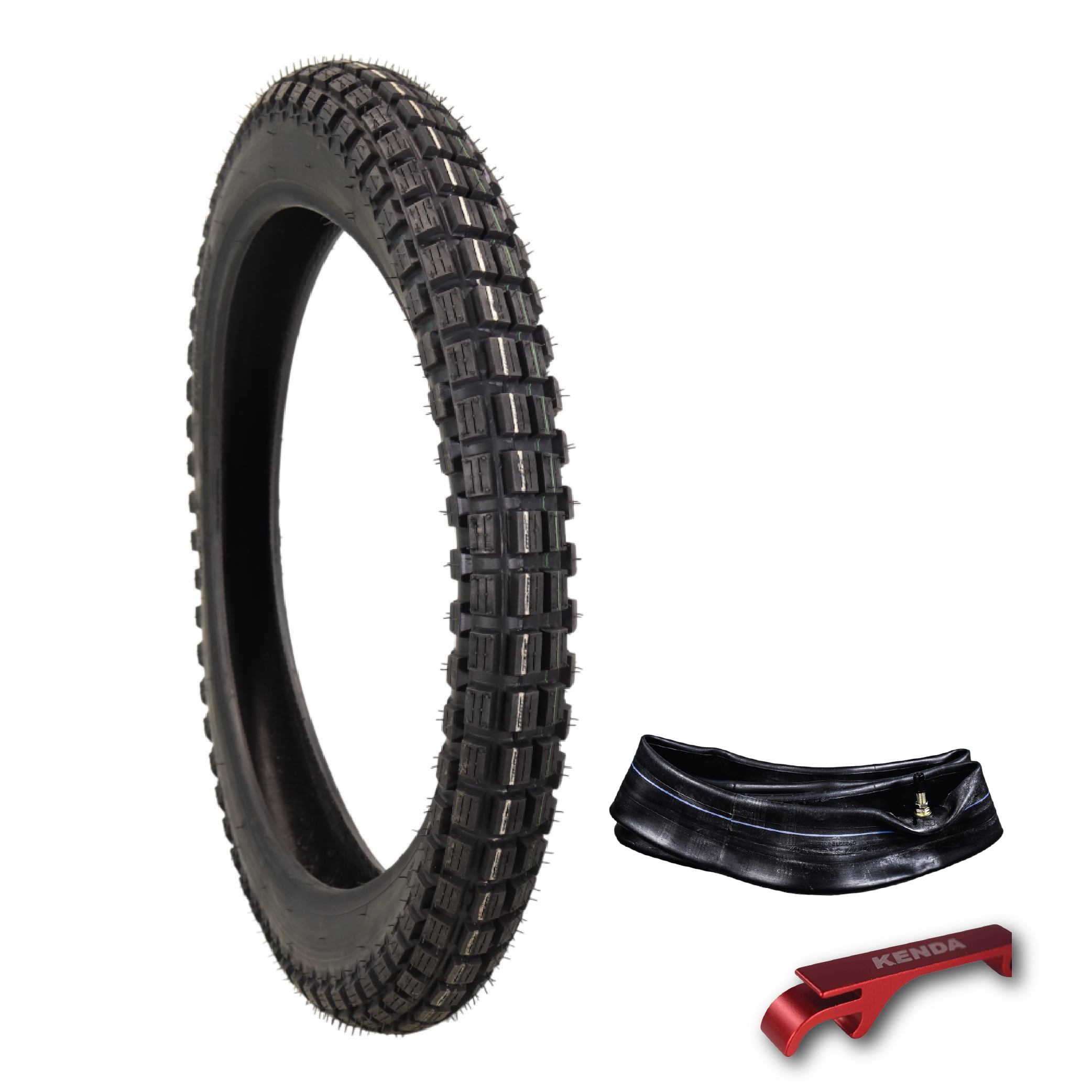 Kenda Small Block K262 3.00-17 Tube-Type (TT) Tire & TR-4 275/300-17 ...
