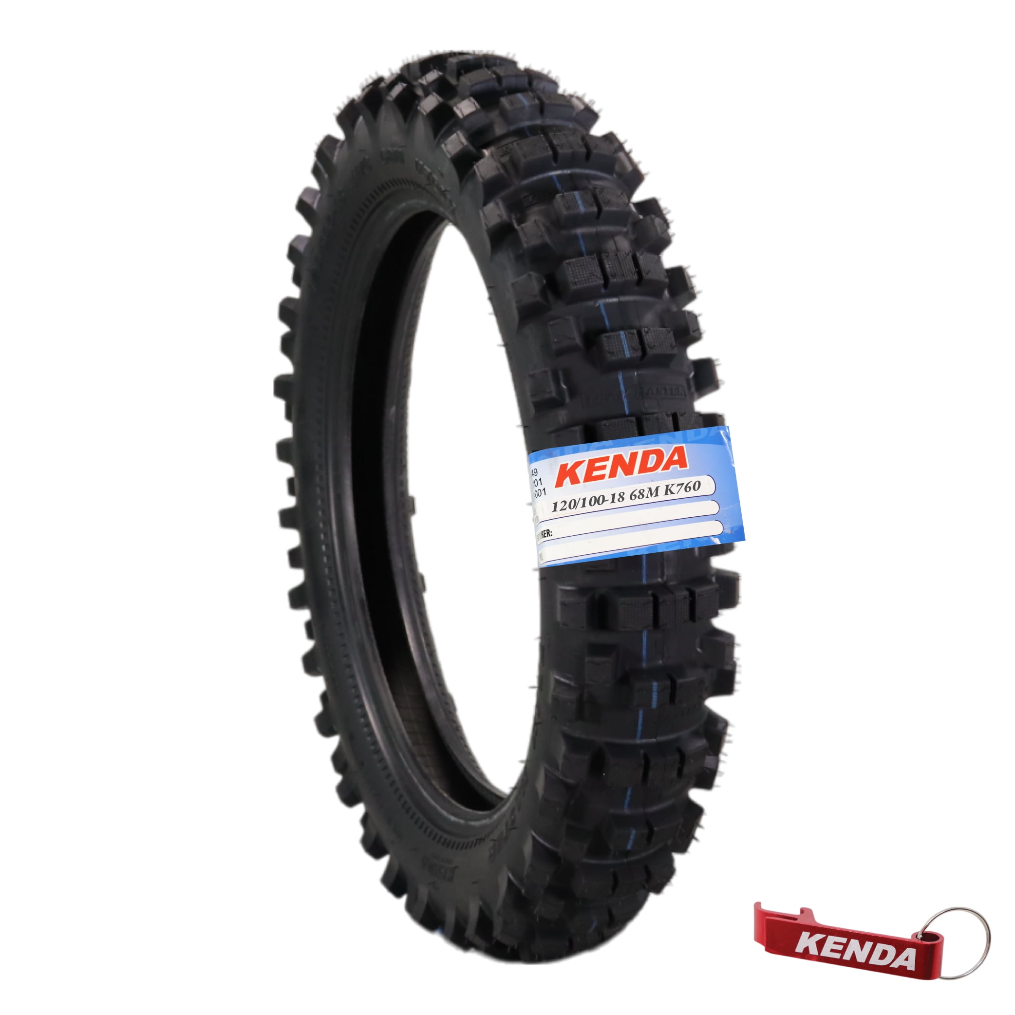 Kenda Trakmaster K760 100/100-18 Rear Tire for Motorcycles, Dirt Bikes, and City Bikes - Durable ...