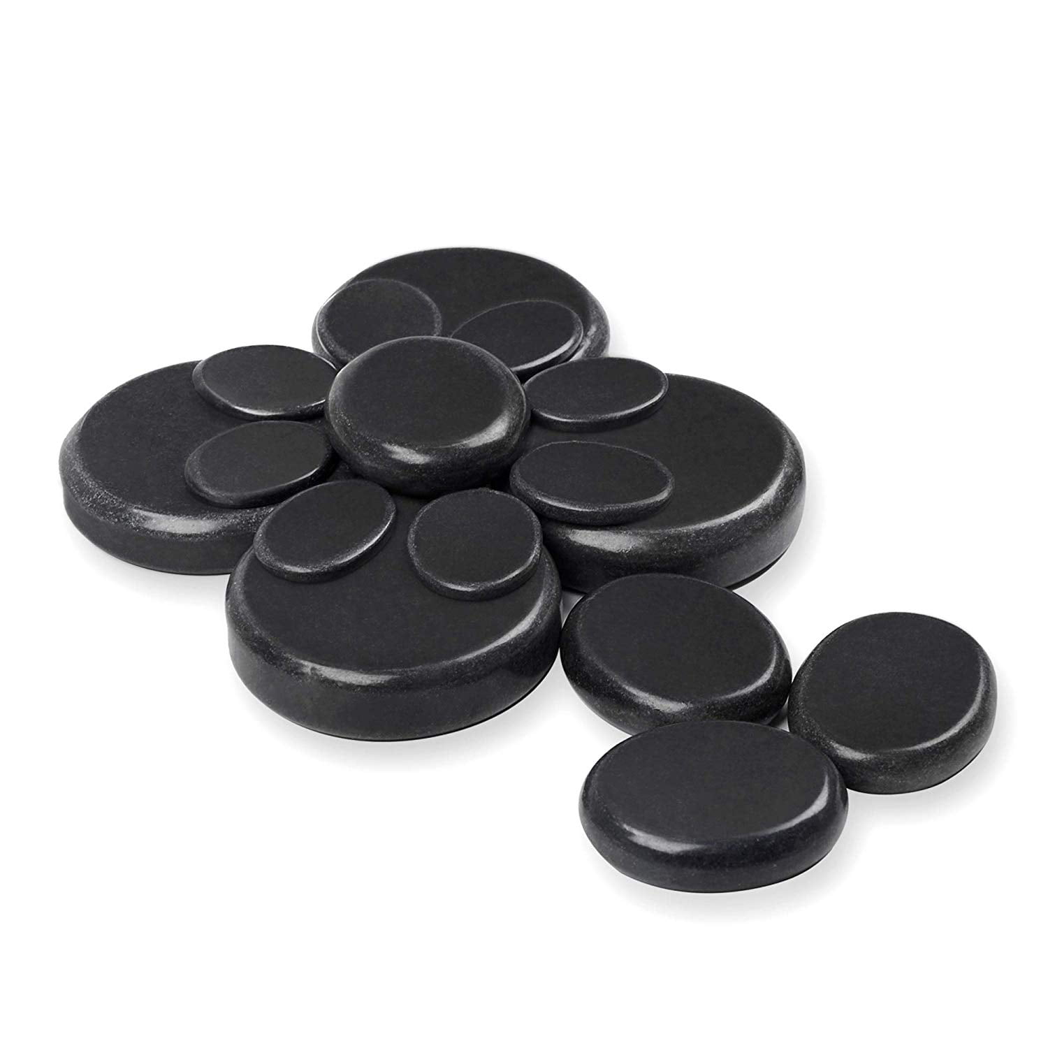 Kendal 16 Pcs Professional Large Massage Stone Set Basalt Hot Rocks ...