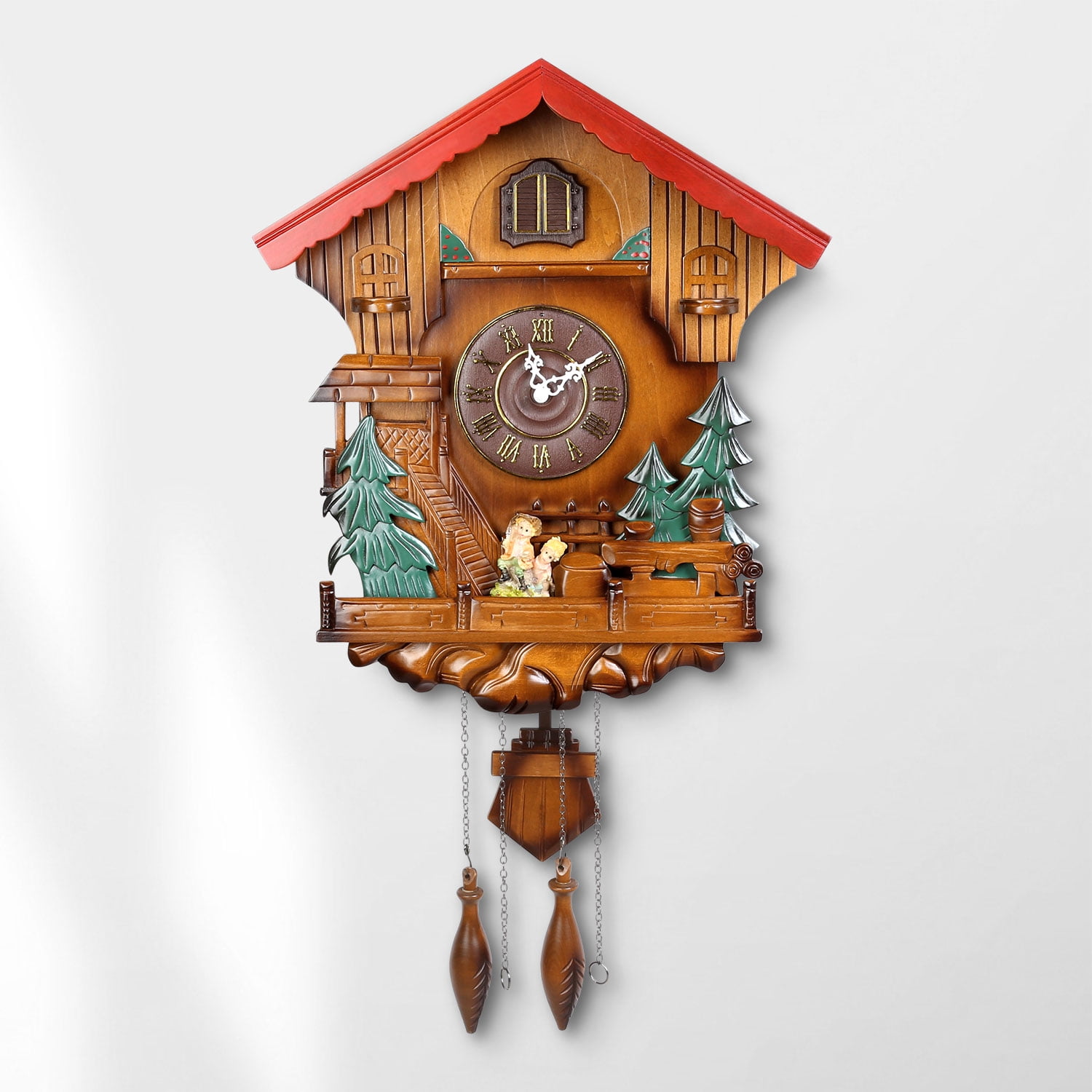 Kendal Cuckoo Clock Pendulum Quartz Wall Clock Black Forest House Home ...