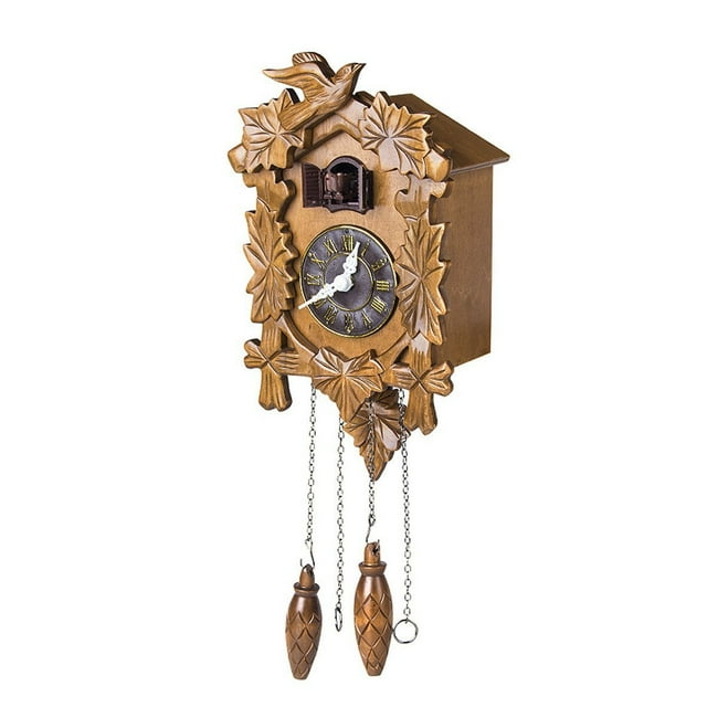 Kendal Handcrafted Wood Cuckoo Clock, Wall Battery Operated - Walmart.com