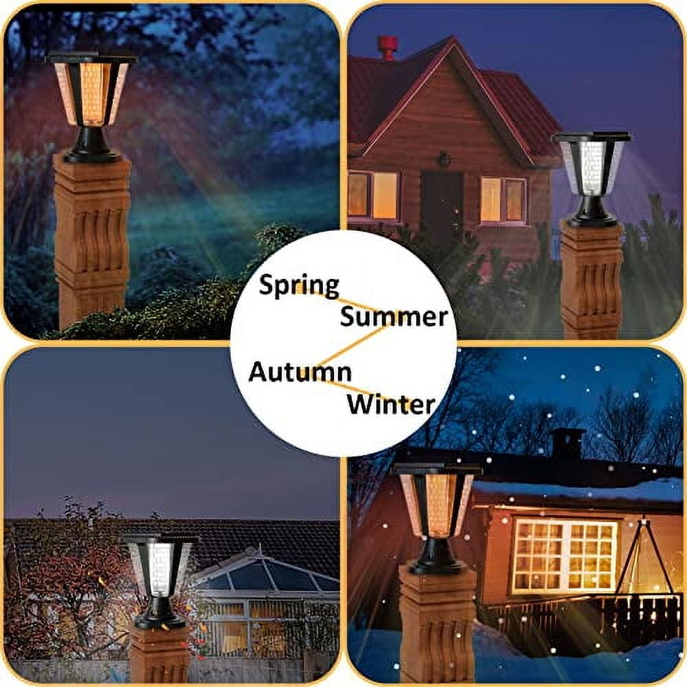 Kendal Metal Solar Post Lights Outdoor, Waterproof Decorative Solar ...