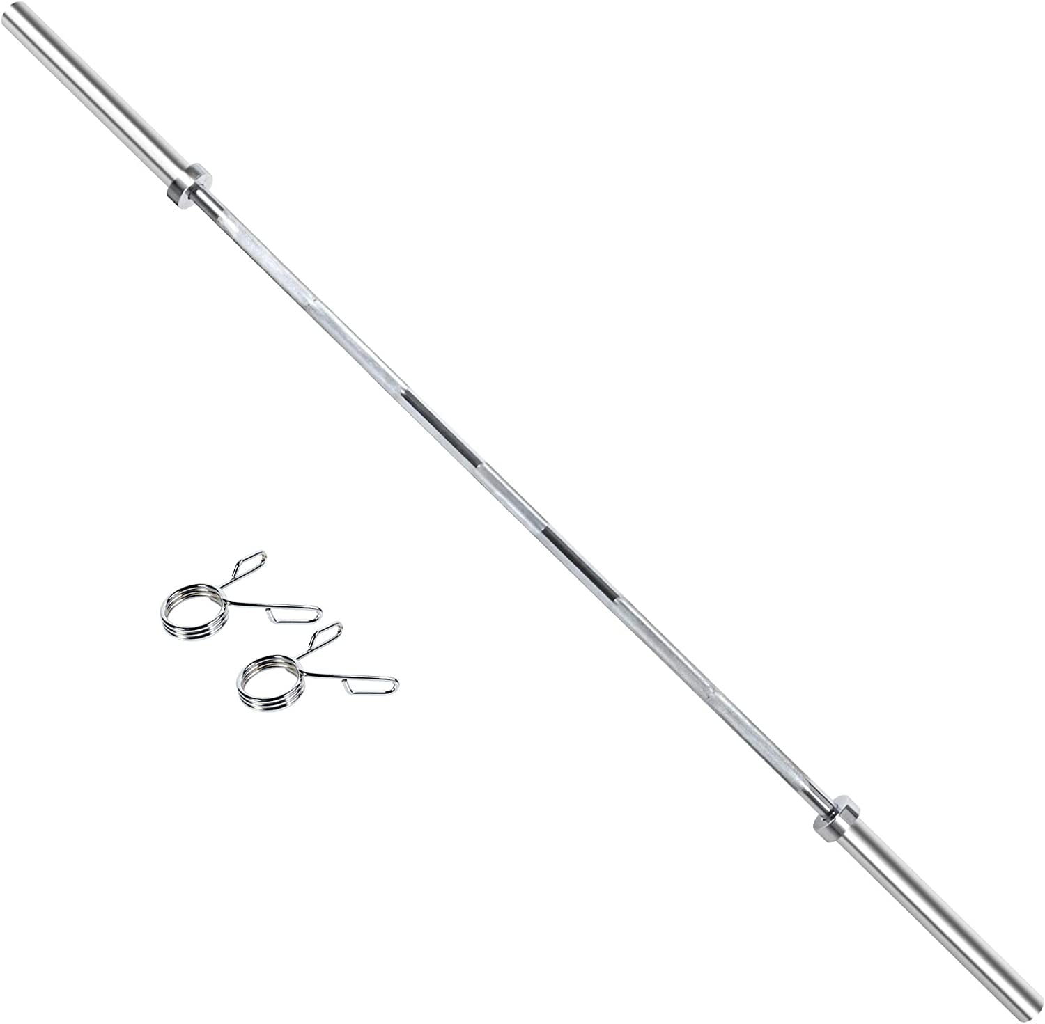 Kendal Olympic Weight Bar, Q235 Steel, Silver, 6 ft, Durable Knurling ...