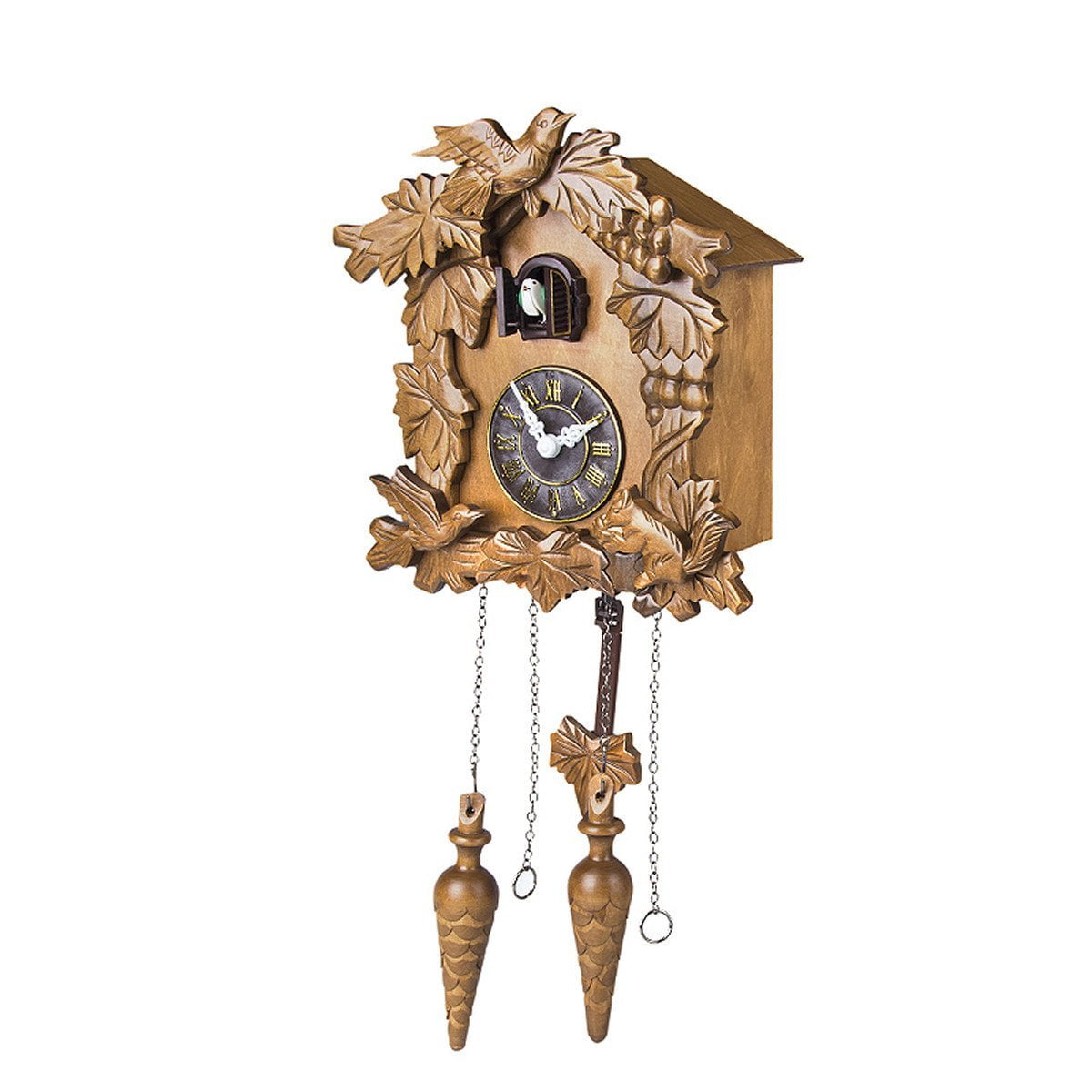 Kendal Quartz Black Forest Indoor Cuckoo Clock, Pendulum Motion ...