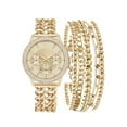 Kendall + Kylie Women's: Double Strap Gold Analog Watch and Layered ...