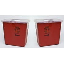 Sharps Container with Rotor Lid 2 Gallon - Walmart.com