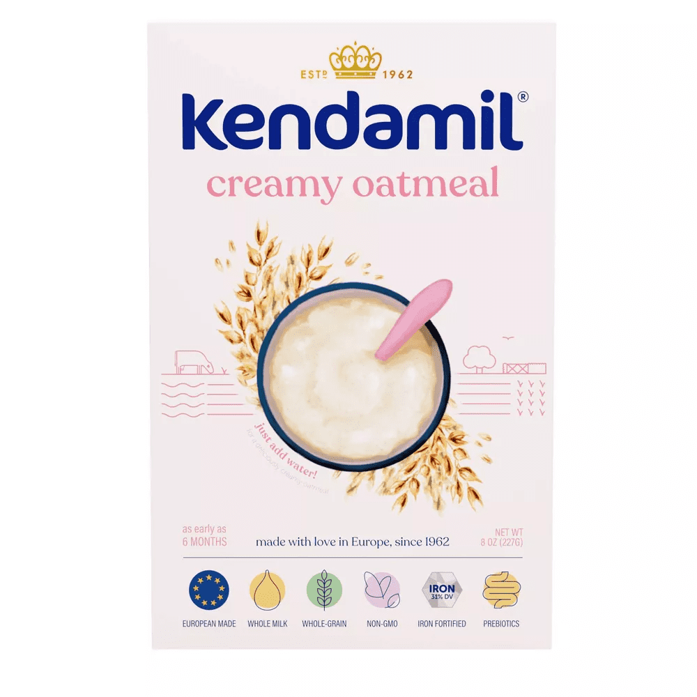 Kendamil Whole Grain Baby Cereal, Creamy Oatmeal, Whole Milk, 2nd Foods ...