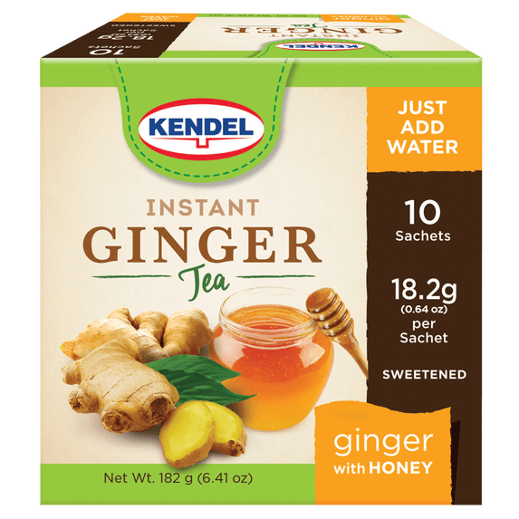Kendel Teas Instant Ginger Honey Sachets for Hot or Cold Drinks ...