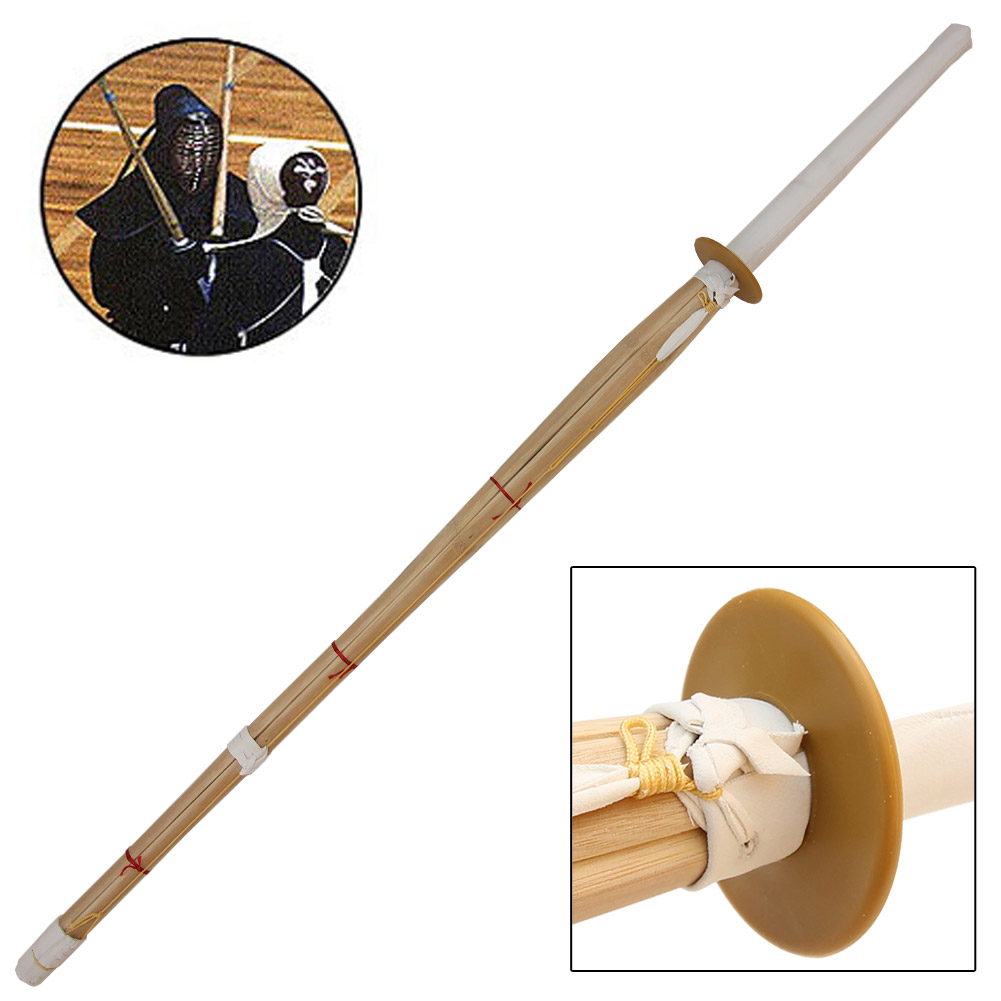 Kendo Shinai High Quality Bamboo Sword Special Training Samurai Katana Bokken with Hilt (#22 ...