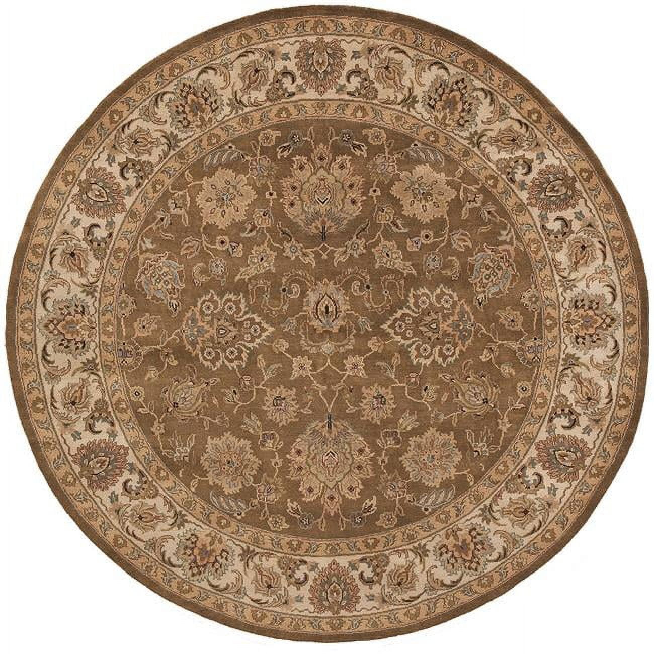 Kendra Agra Fennel & Cream Round Area Rug - 6 x 6 ft. - Walmart.com