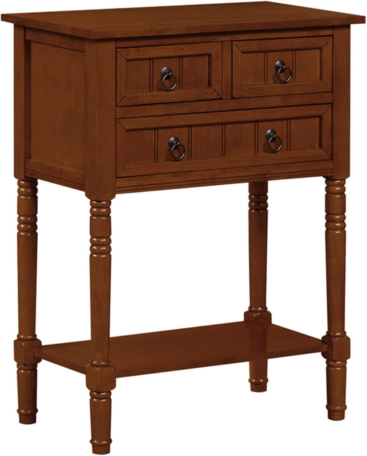 Kendra Entryway Hall Table 23.75" - 3 Storage Drawers, Traditional ...
