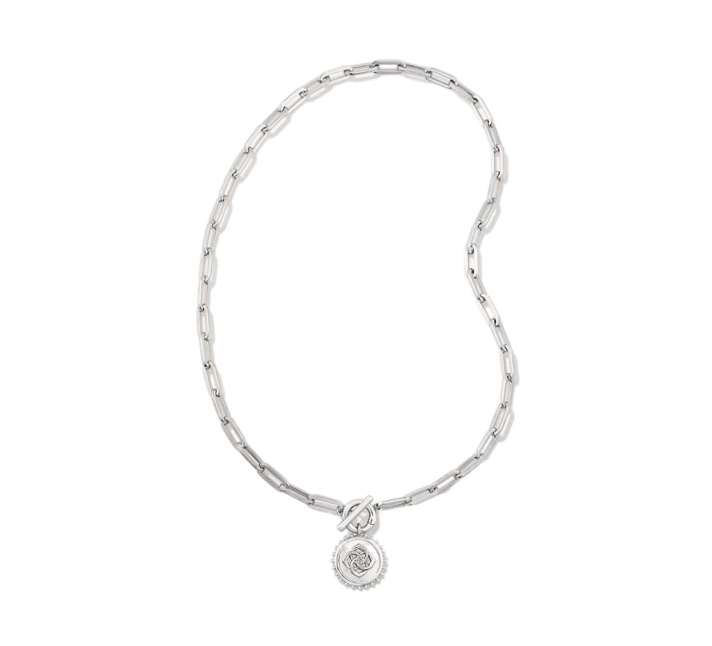 Kendra Scott Women's Brielle Medallion Chain Necklace in Silver ...