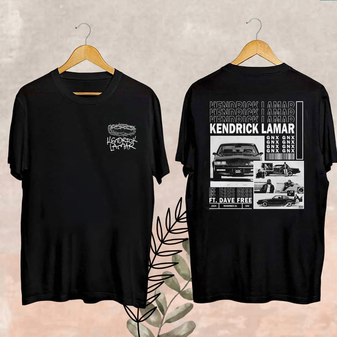 Kendrick Lamar GNX 2024 Limited T-Shirt, Tour 2025 Fan Shirt,Red color ...