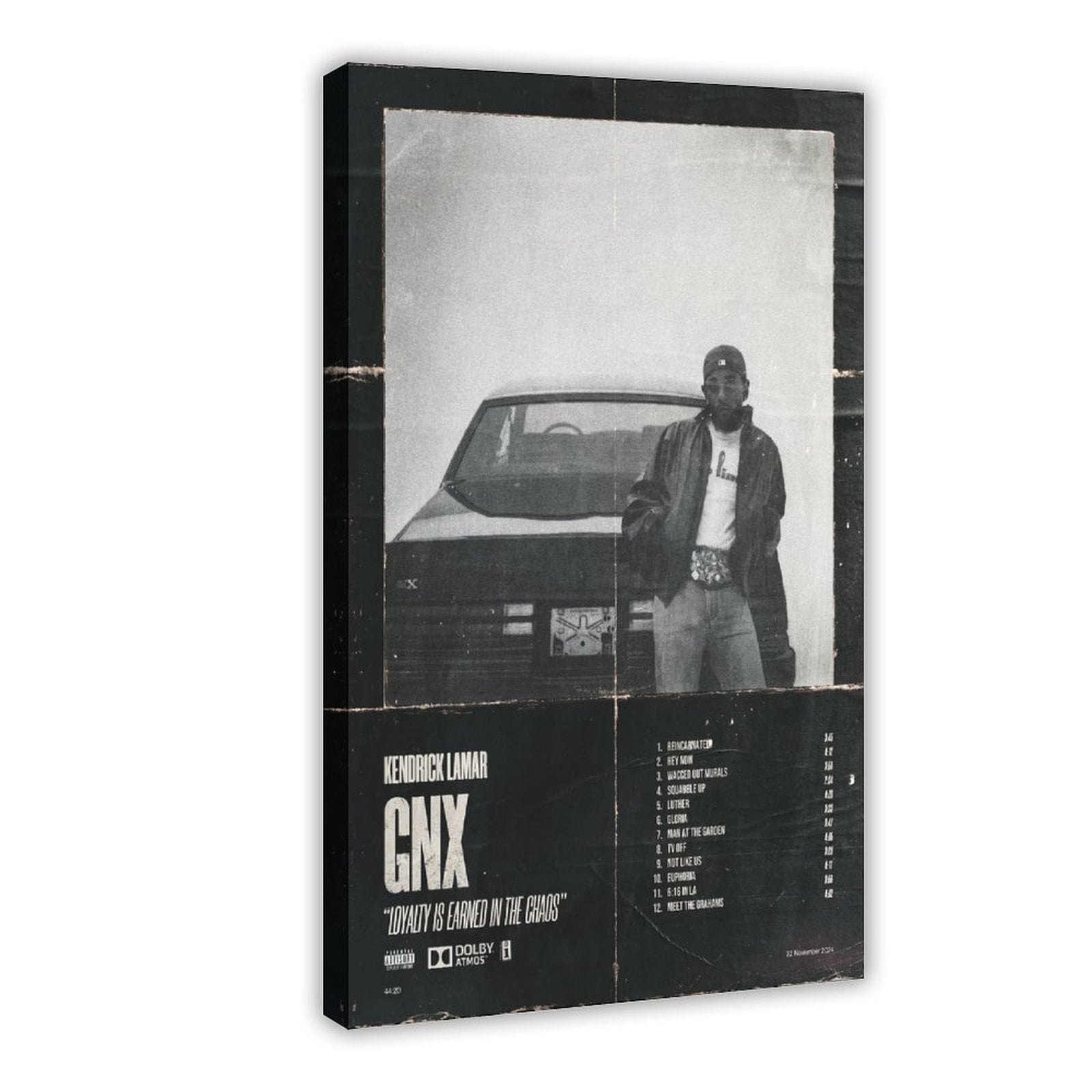 Kendrick Lamar GNX Album Cover Poster for Room Aesthetics Canvas Wall ...