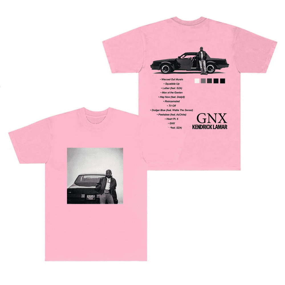 Kendrick Lamar GNX Album Cover Tracklist Merch T-Shirt Tee Rapper Short ...
