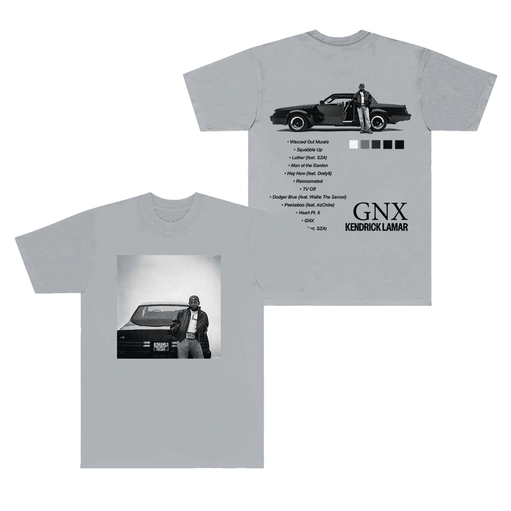 Kendrick Lamar GNX Album Cover Tracklist Merch T-Shirt Tee Rapper Short ...