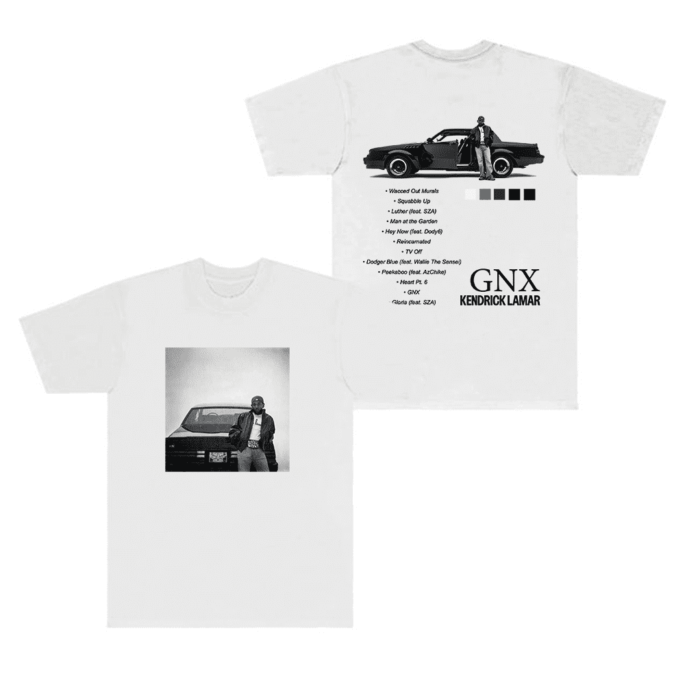 Kendrick Lamar GNX Album Cover Tracklist Merch T-Shirt Tee Rapper Short ...