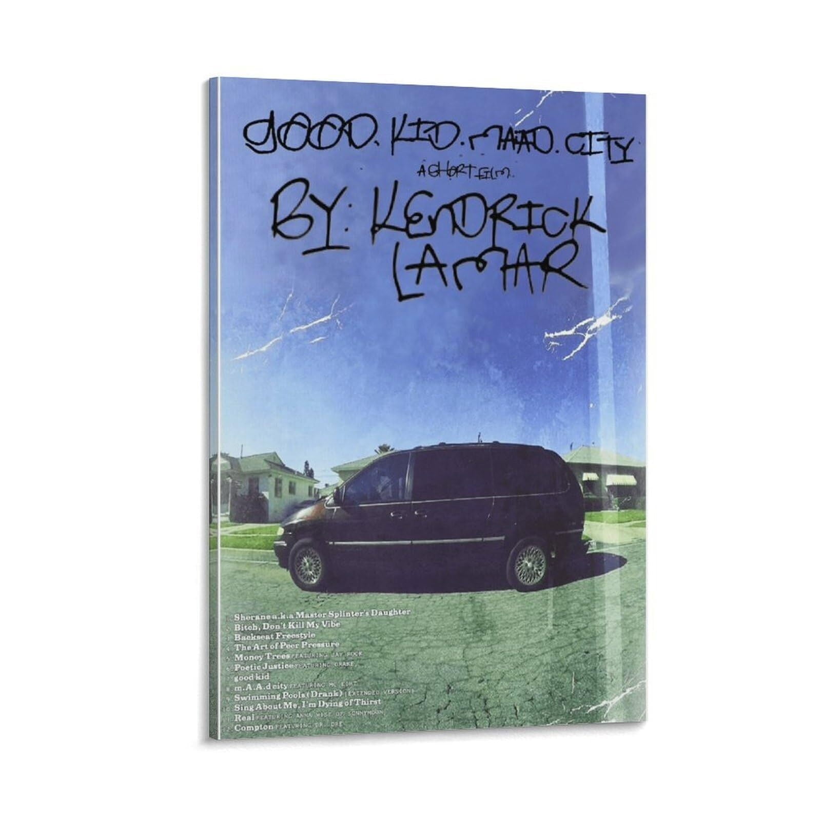 Kendrick Lamar - Good Kid, Maad City Album Cover Canvas Poster Print Music Posters for Room ...