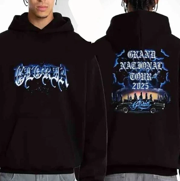 Kendrick Lamar Grand National Tour 2025 Graphic Hoodie, GNT Gloria Two ...