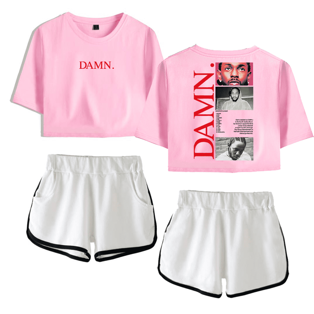 Kendrick Lamar Merch Damn Album Song Recordings Crop Top T-shirt Suits ...