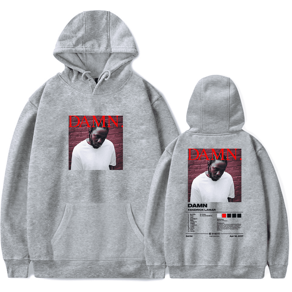 Kendrick Lamar Merch Hoodie K. Dot Album Cover Damn Hoodies Tracklist ...