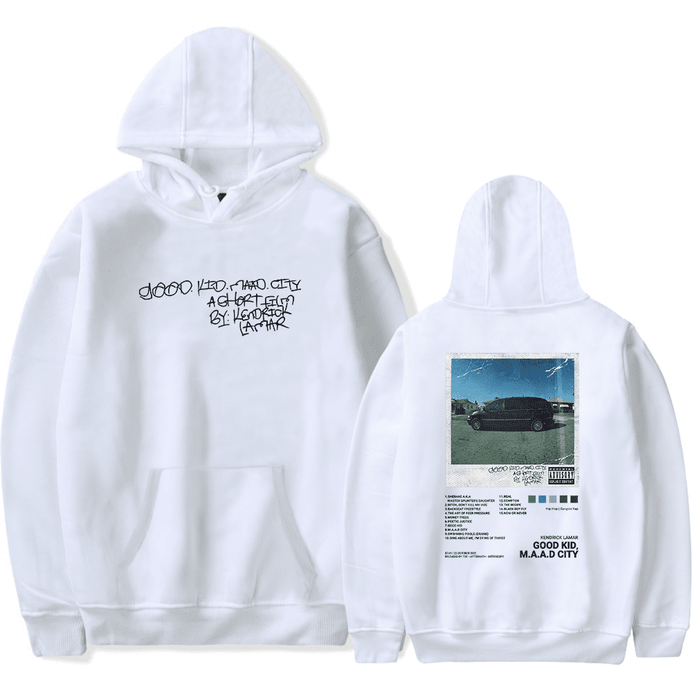 Kendrick Lamar Merch Hoodie K. Dot Album good kid, m.A.A.d city ...