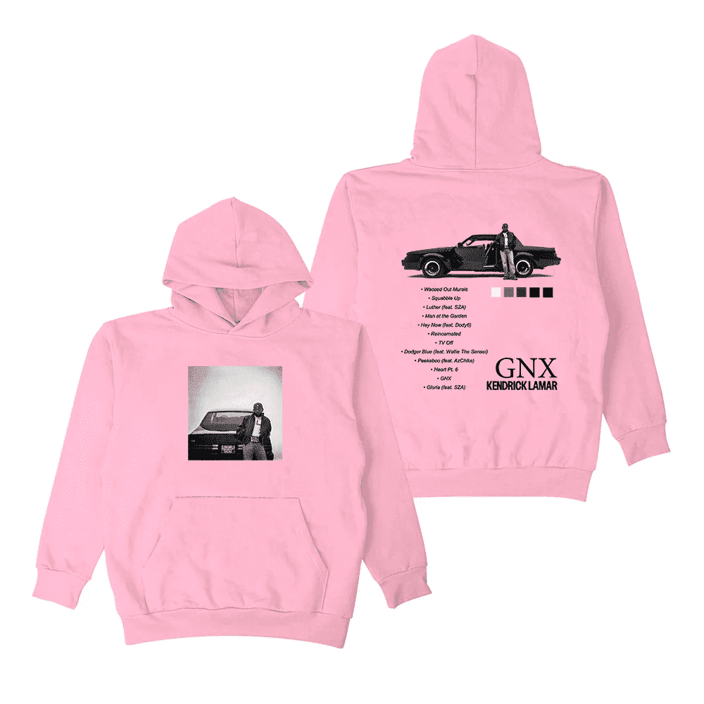 Kendrick Lamar Merch Hoodies GNX Album Cover Tracklist Sweatshirt ...