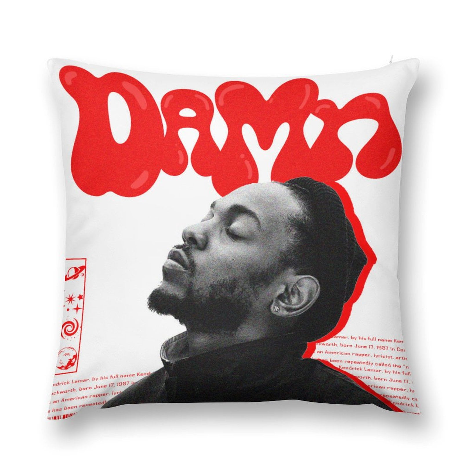 Kendrick Lamar Merch Rapper Kendrick Lamar Pillowcase Hip Hop Room ...