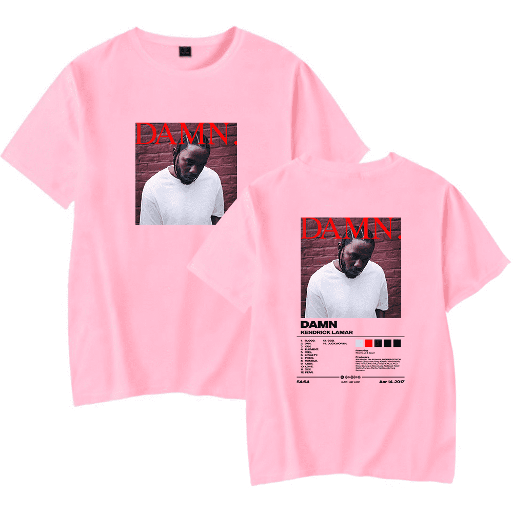 Kendrick Lamar Merch T-Shirt K. Dot Album Cover Damn T Shirt Tracklist ...