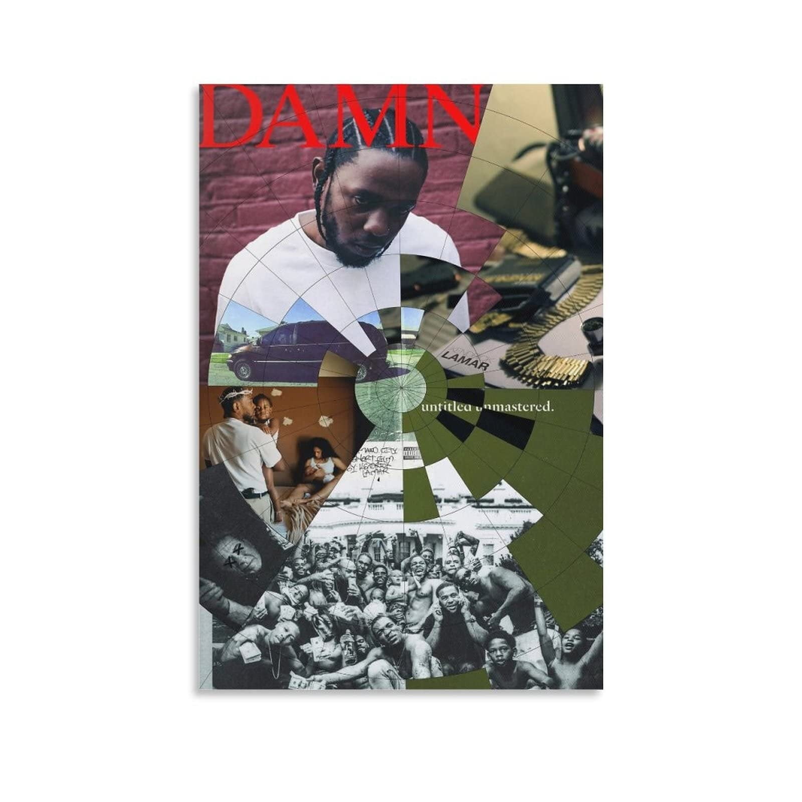 Kendrick Lamar Poster Album Collage Cover HD Canvas Prints Wall Art ...