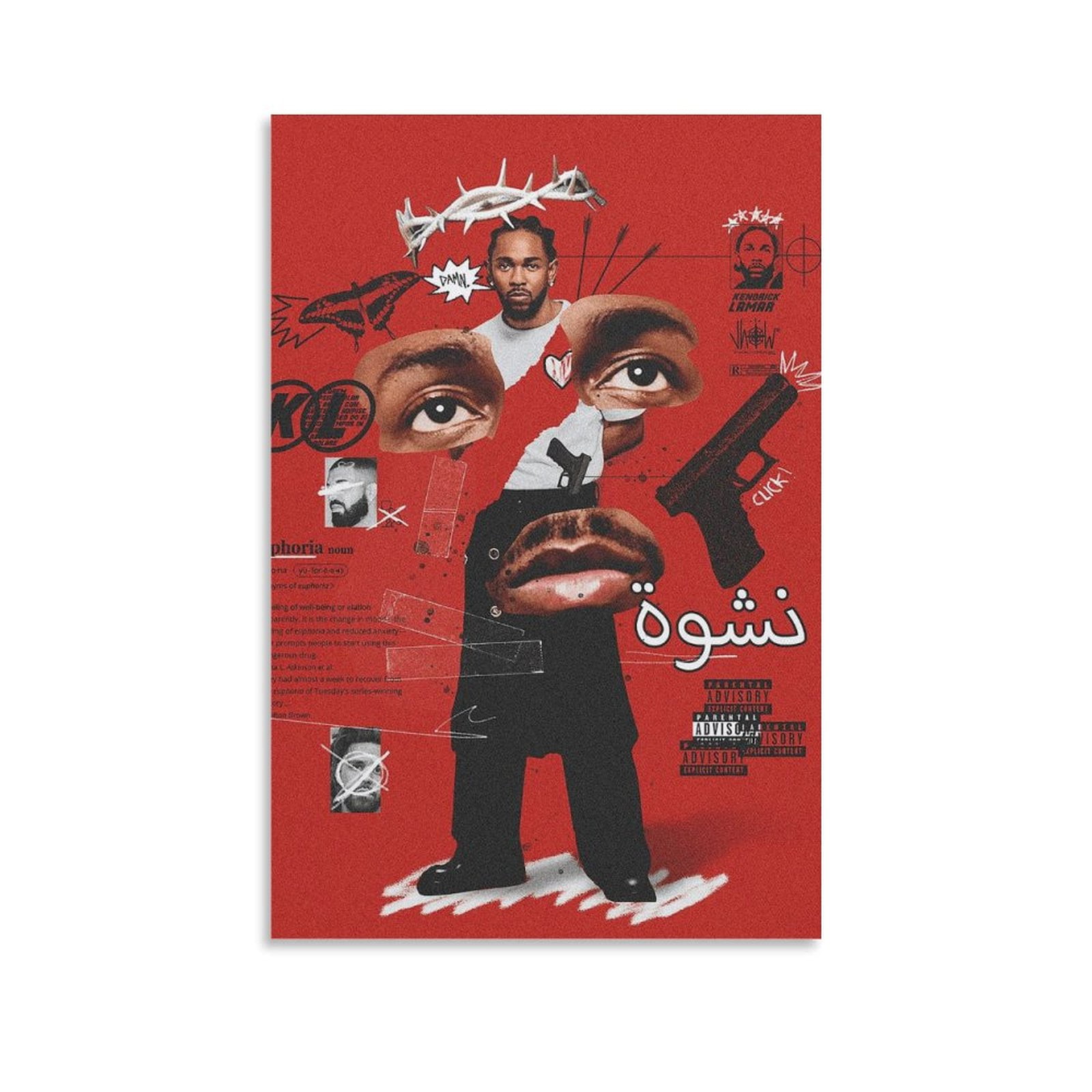 Kendrick Lamar Poster Hip Hop Rapper Room Decor Kendrick Lamar Merch ...