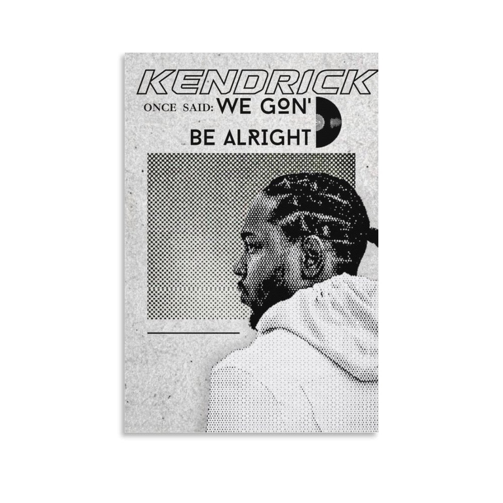 Kendrick Lamar Poster Hip Hop Rapper Room Decor Kendrick Lamar Merch ...