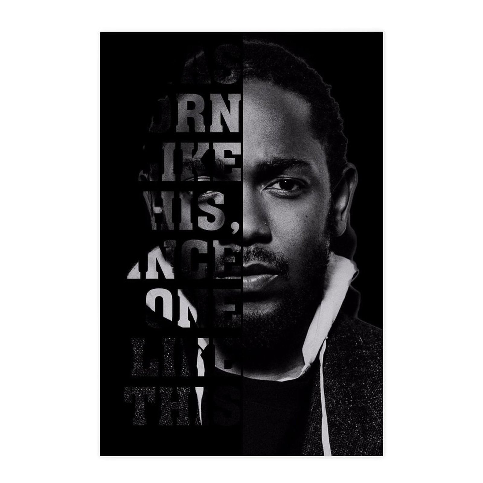 Kendrick Lamar Poster Hip Hop Rapper Room Decor Kendrick Lamar Merch ...