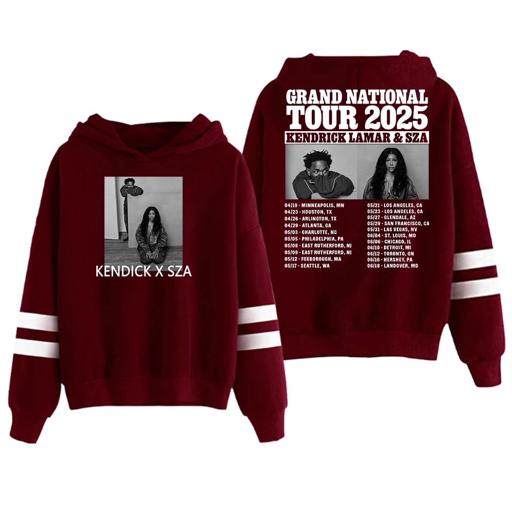Kendrick Lamar SZA Grand National Tour Hoodie Women Men Pocketless ...