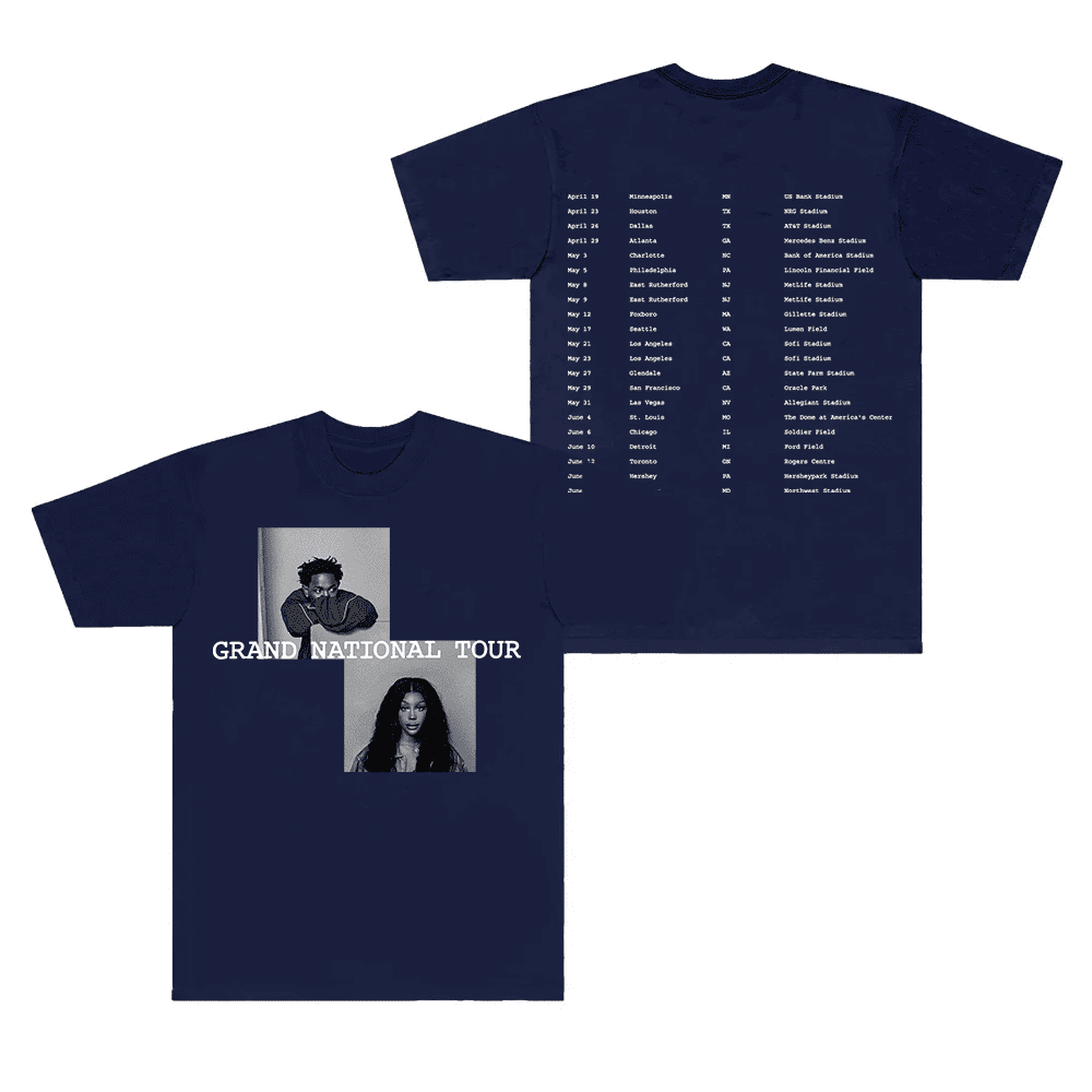 Kendrick Lamar SZA Merch T-Shirts Grand National Tour Tee Tops 2025 ...