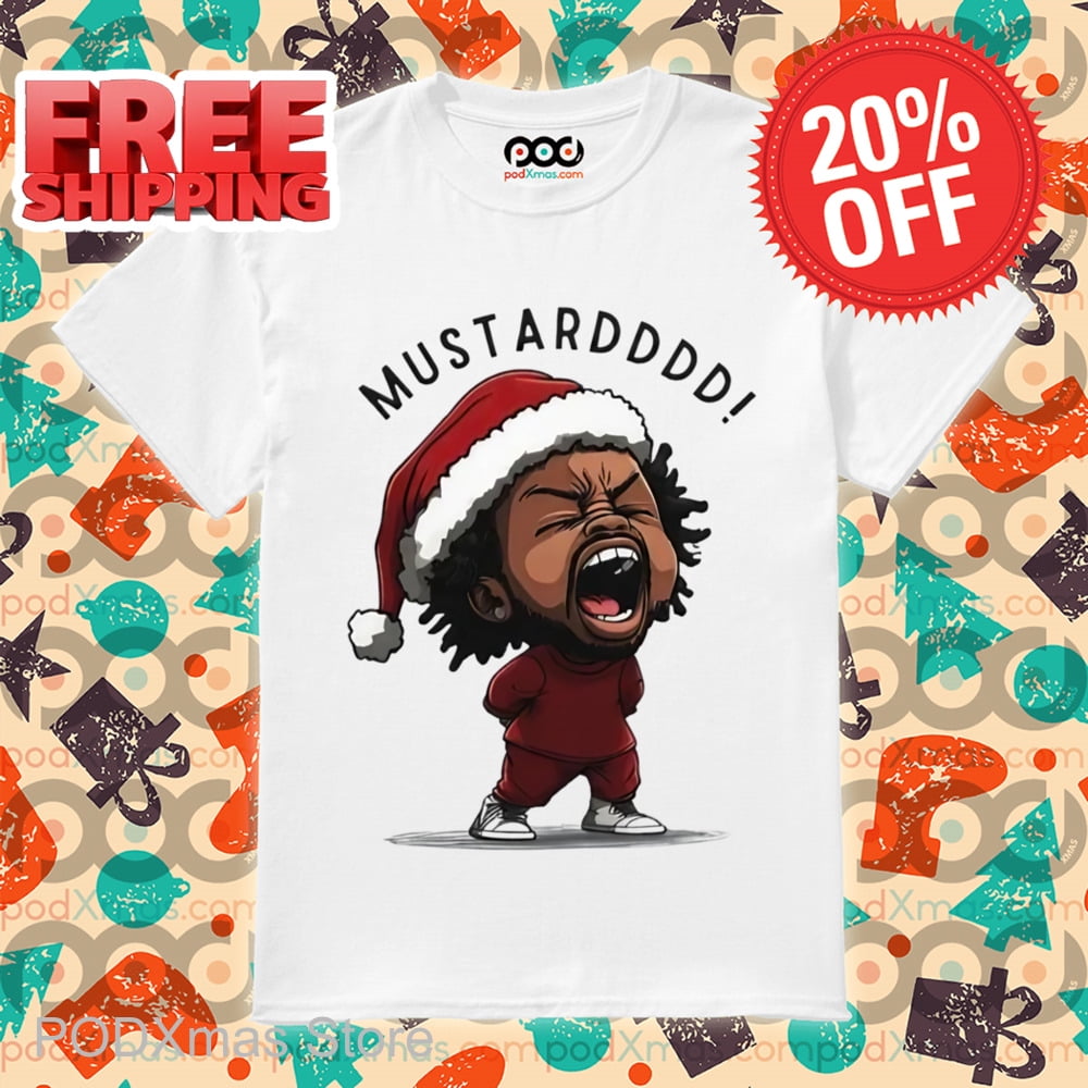 Kendrick Lamar Santa TV Off Mustardddd Shirt - Walmart.com
