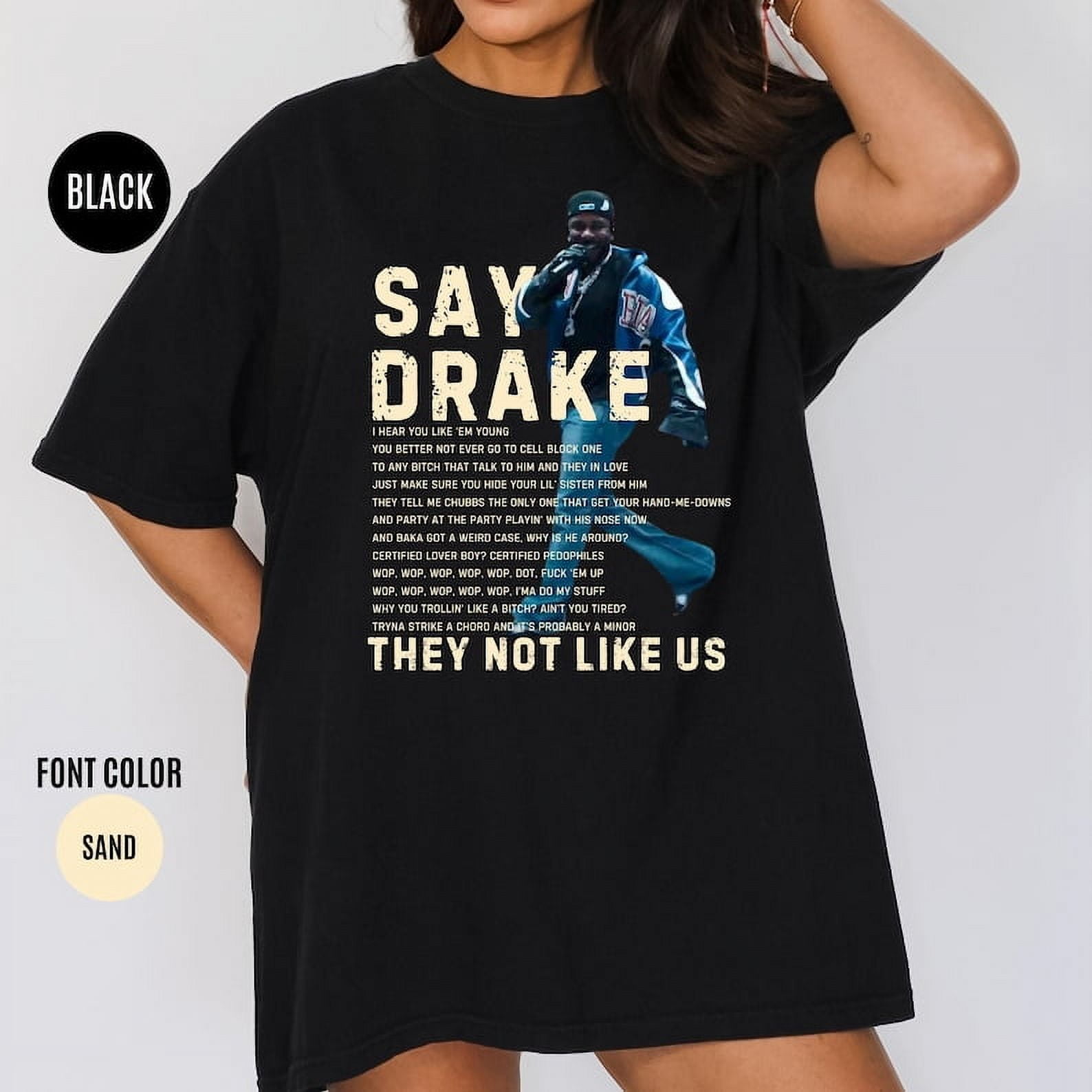 Kendrick Lamar Say Drake Shirt, They Not Like Us, Not Like Us Shirt ...