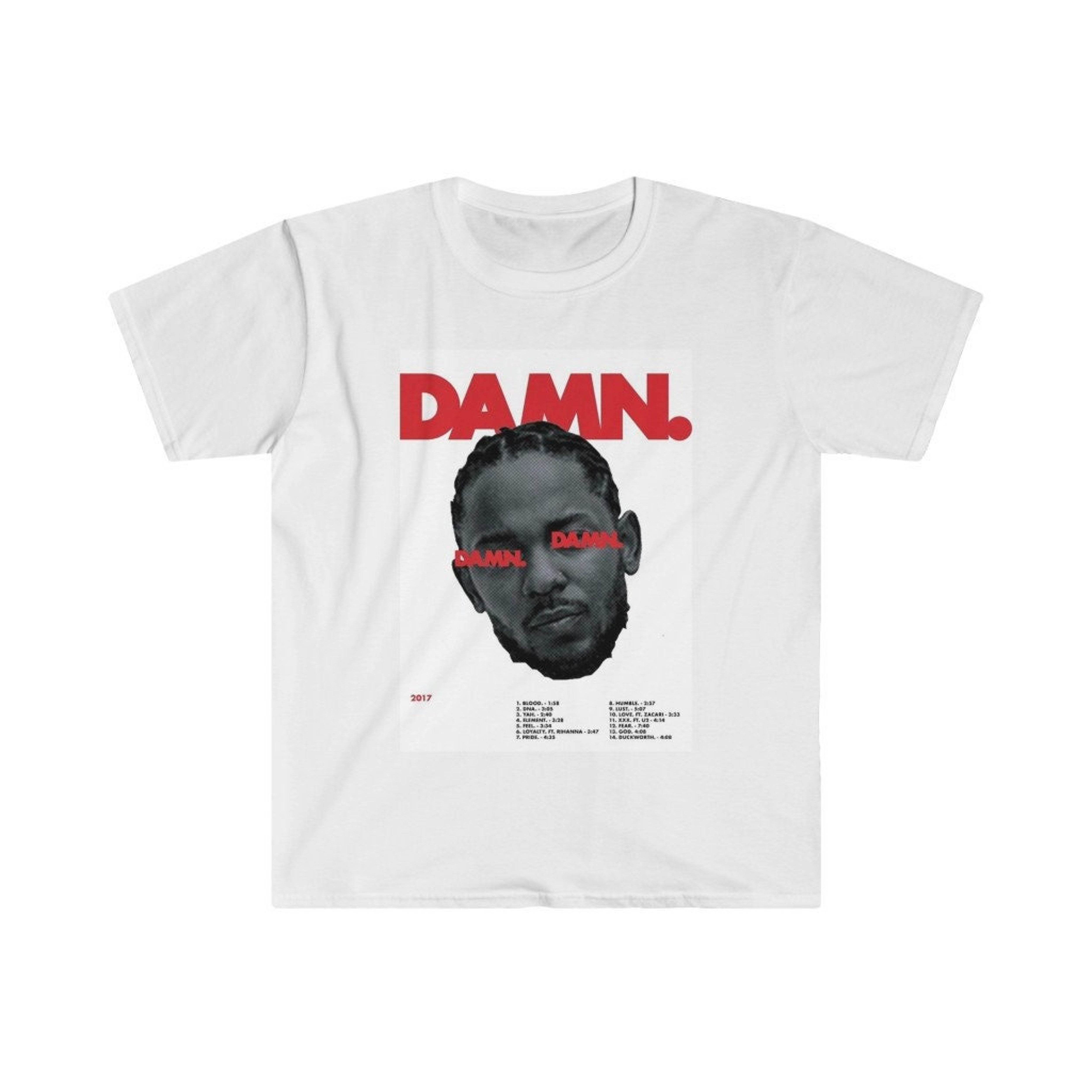 Kendrick Lamar Shirt Damn Album Cover Art - Walmart.com