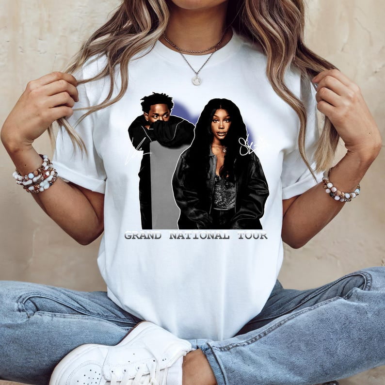 Kendrick Lamar and SZA Grand National Tour Shirts, Concert Shirts ...