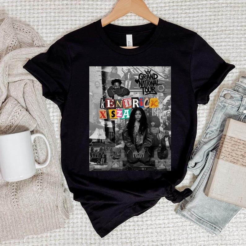 Kendrick Lamar and Sza Grand National Tour Shirts, Concert Shirts ...